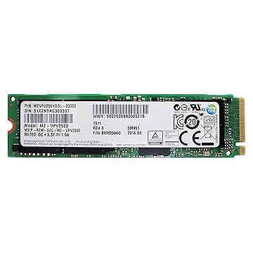 美国亚马逊 Samsung SM951 256GB NVMe MZVPV256HDGL-00000 M.2 80mm PCIe 3.0 x4 ...